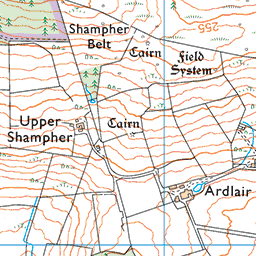 Scolty Hill, near Banchory - Route Map
