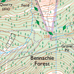 Mither Tap from the Bennachie Centre - Route Map