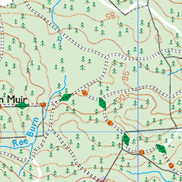 Scolty Hill, near Banchory - Route Map