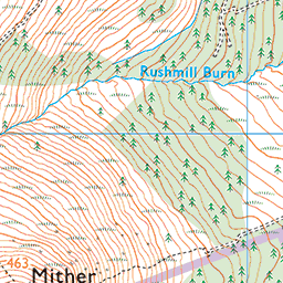 Mither Tap from the Bennachie Centre - Route Map