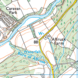 Scolty Hill, near Banchory - Route Map