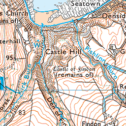 St John's Church from Gardenstown - Route Map