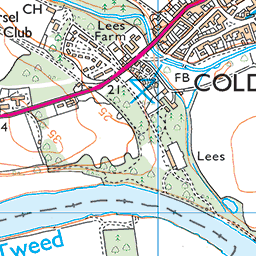 Coldstream and the Tweed, Coldstream - Route Map