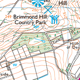 Brimmond Hill, near Westhill - Route Map
