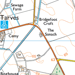 The Prop of Ythsie, near Tarves - Route Map