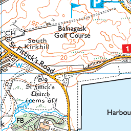 Torry Battery and Girdle Ness, Aberdeen - Route Map