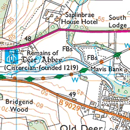 Aden Country Park, near Mintlaw - Route Map