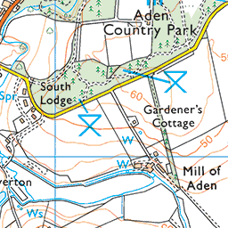 Aden Country Park, near Mintlaw - Route Map