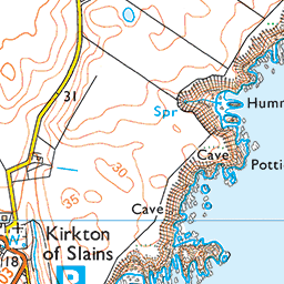 Collieston and Old Slains Castle - Route Map