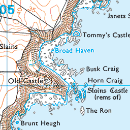 Collieston and Old Slains Castle - Route Map